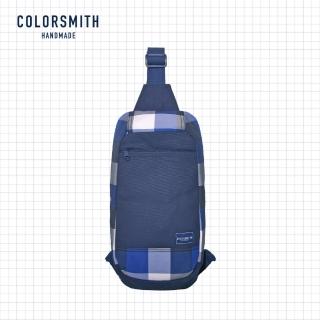 【COLORSMITH】UP．雙開拉鍊單肩斜背包．UP-1356-BH(台灣原創品包包品牌)