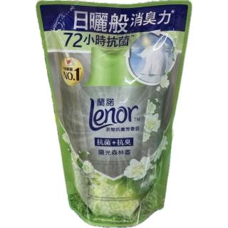 【Lenor 蘭諾】衣物芳香抗菌豆/香香豆 430ml補充包 (清爽海洋香/陽光森林香)x10