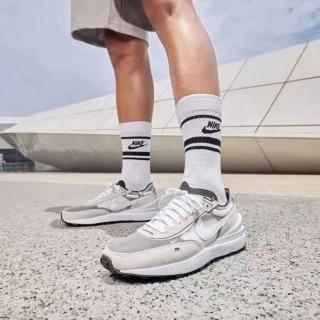 【NIKE 耐吉】Nike Everyday Essential Crew Socks 中筒襪 三雙入 黑字 白色(DX5089-103)