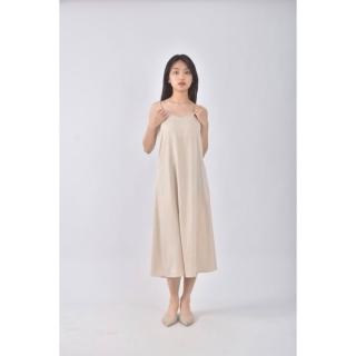 (S) unisogood日系杏色洋裝二手衣