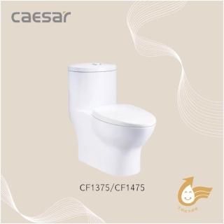 【CAESAR 凱撒衛浴】金級省水單體馬桶 抗菌便座 金級省水CF1375/CF1475(單體馬桶)