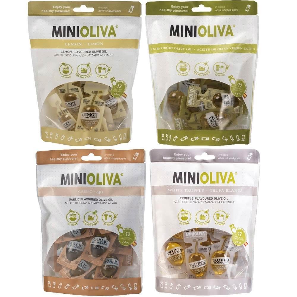 【Minioliva】森果食品 西班牙橄欖油隨身包 特級初榨 檸檬 大蒜 白松露 橄欖油 小包裝 好攜帶 膠囊狀