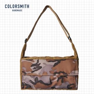 【COLORSMITH】UO．大容量掀蓋側背包．UO-2216-BE(台灣原創品包包品牌)