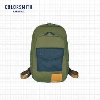 【COLORSMITH】CR．蛋型雙層後背包．CR1427-OG(台灣原創品包包品牌)