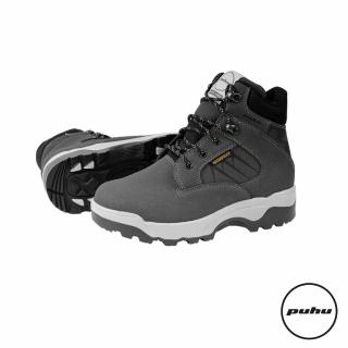 【PUHU 彪琥】二代輕量動能防水登山靴-女款灰黑色(100%MIT 防水 耐磨 輕量)