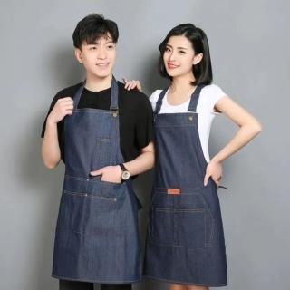 【Easygoo 輕鬆】牛仔圍裙(款式隨機)