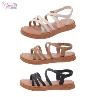 【ShoesClub 鞋鞋俱樂部】百搭套式平底羅馬涼鞋 女鞋 023-LA2659 (現貨+預購）