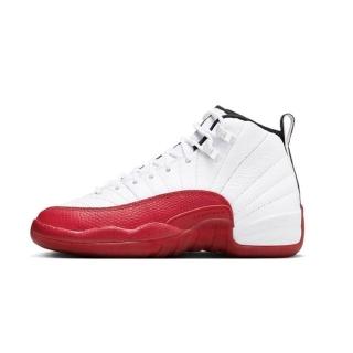 【NIKE 耐吉】Nike Jordan 12 Retro GS Cherry 大童 AJ12 休閒鞋 白 紅 153265-116