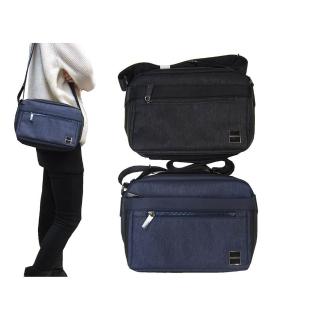 【SNOW.bagshop】斜側包小容量二層主袋+外袋共五層可8寸平板進口防水尼龍布材質輕巧肩背斜背中性款全齡適用