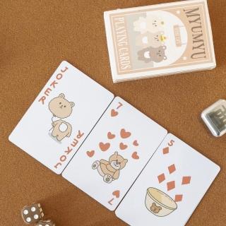 【MYUMYU 沐慕家居】MYUMYU訂製撲克牌撲克牌 塑膠牌 寬牌 橋牌 紙牌 防水牌 交換禮物