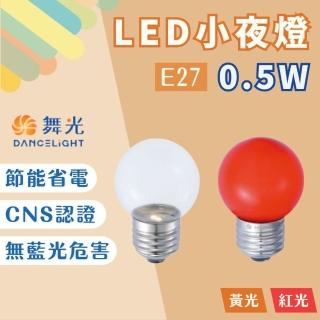 【DanceLight 舞光】0.5W LED小夜燈E27｜G45｜ LED燈泡｜CNS認證｜燈籠燈泡｜神明廳燈泡