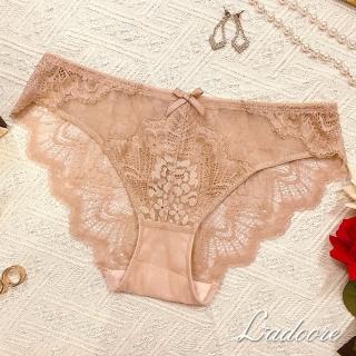 【L’adoore 蕾朵兒】初戀詩篇 法式蕾絲精品小褲 裸(法式蕾絲 法式內衣 小褲 蕾絲內褲 性感 歐美 低腰)