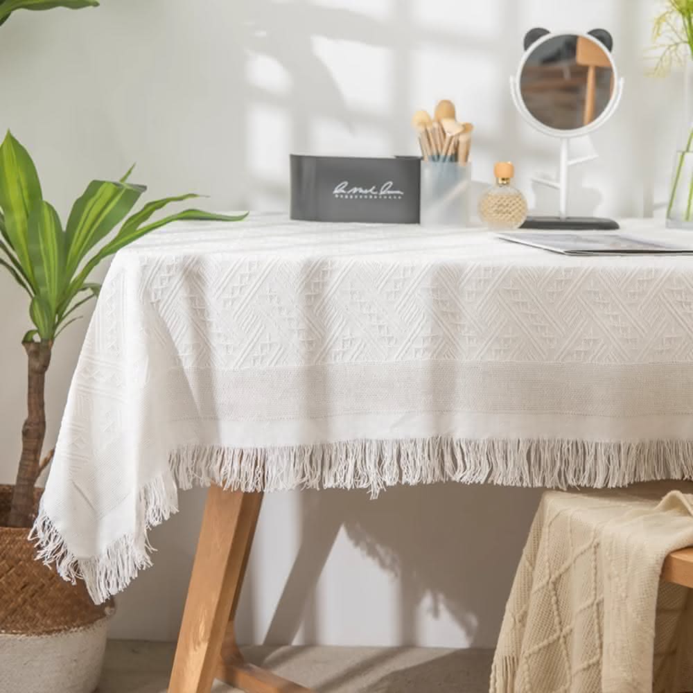 【Arvo Home 蒔桄家居】萬用毯 沙發蓋毯 餐桌巾230*340公分(四人沙發毯 流蘇毯 沙發布 露營毯 沙灘巾 大尺寸流蘇毯)