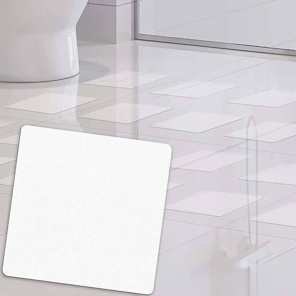 【Echain Tech】透明金鋼砂防滑貼片 25x25cm 6片/包 透明款/動物款/夜光款 10cm/12cm/15cm/18cm/20cm/23cm/25cm/30cm (止滑貼片/浴室 ...