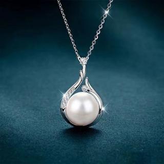 【KEDDY】天然珍珠項鍊-生日禮物-鎖骨項鍊-S925純銀項鍊-女生項鍊-珍珠項鍊女-抗過敏項鍊-週年禮物