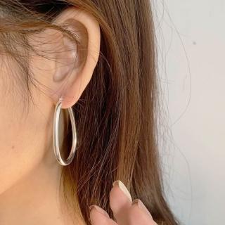 【KEDDY】韓風-ins-波紋-耳環-耳扣-純銀耳釘-純銀耳環-韓版-925純銀-耳釘銀飾-圈圈耳環-925純銀-大耳環