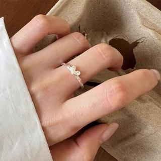 【KEDDY】愛心戒指-簡約-INS風-開口戒-戒指-金色-925純銀立體戒指-純銀戒指-S925純銀-愛心-金戒指-禮物