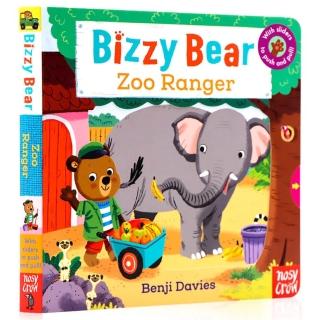 硬頁遊戲書 Bizzy Bear: Zoo Ranger 附故事音檔(QR code聽音檔)