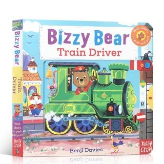 硬頁遊戲書 Bizzy Bear: Train Driver 附故事音檔(QR code聽音檔)