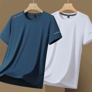 2025夏天 大尺碼男裝 L-8XL 短袖t恤男 涼感衣 登山排汗衣 男吸濕排汗衣 健身衣 冰絲透氣衣 運動衣 速乾衣 涼感T恤 排汗衣 排汗衫 運動上衣