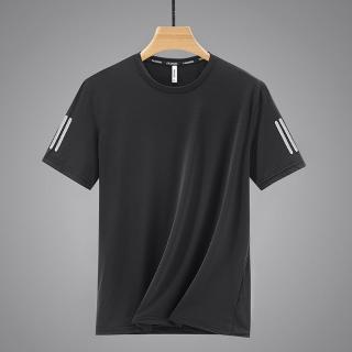 2025夏天 大尺碼男裝 L-8XL 涼感T恤 涼感衣 登山排汗衣 男吸濕排汗衣 冰絲透氣衣 短袖t恤男 運動衣 速乾衣 健身衣 排汗衣 排汗衫