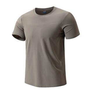 2025夏季 L-8XL 130公斤大呎碼 短袖上衣 短袖t恤 寬鬆T恤衫 冰絲衣 冰絲涼感上衣 速乾衣 運動T恤 彈力T恤 吸濕排汗衣 情侶款