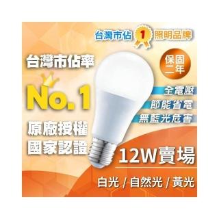 【DanceLight 舞光】現貨 舞光 LED燈泡 E27 12W 球泡 球泡燈 燈泡 省電燈泡 節能 二年保固 無藍光危害 白光 黃光 自然光