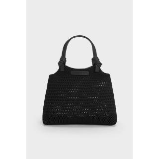 【CHARLES & KEITH】CHARLES & KEITH Ida 編織托特包 - 黑色/CK2-30782111
