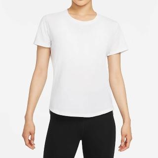 【NIKE 耐吉】Nike Dri-FIT 女款 運動排汗 防曬 短袖上衣 白色 瑜珈 慢跑 DD0619-100
