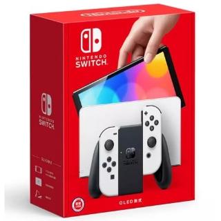 【Nintendo 任天堂】NS Switch OLED 白色主機 台灣公司貨 贈螢幕保護貼