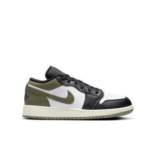 【NIKE 耐吉】Homieee Jordan Air Jordan 1 LOW 舒適百搭 防滑耐磨 低幫 兒童籃球鞋 黑綠 男女同款 ...