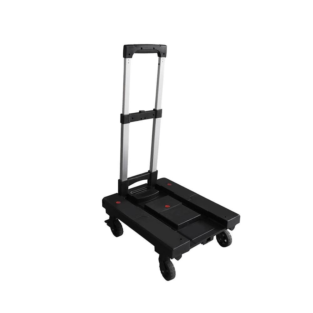 【AXL Global】折疊手推車 鋁合金拉桿行李車 露營推車 平板摺疊推車 拉車 置物推車 輕巧方便攜帶 【固定輪更新版 不易偏離】