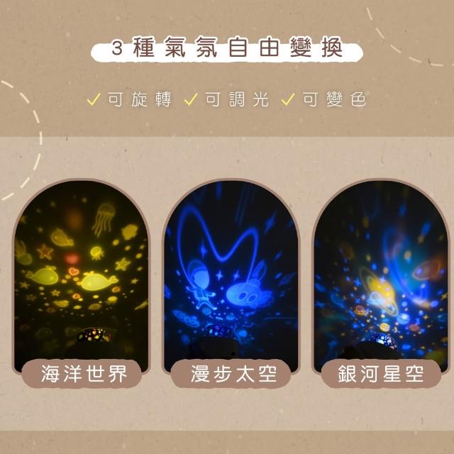 【KINYO】雪屋投影氣氛燈 (LED-6550)