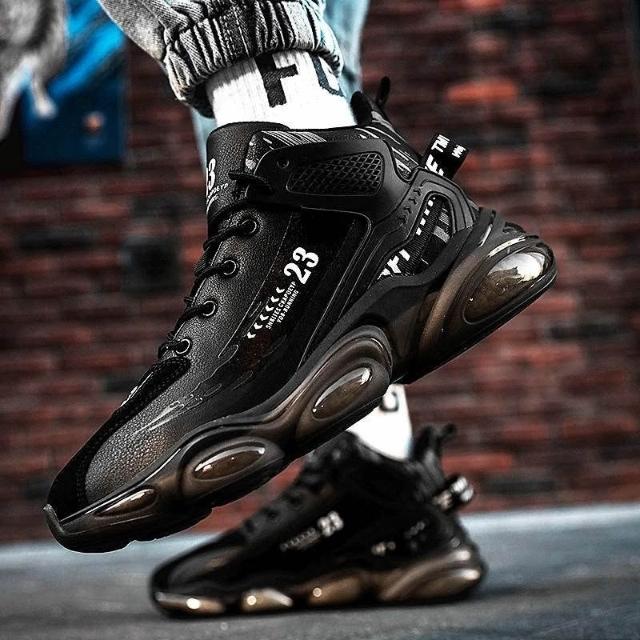 秋季男鞋青少年 高筒籃球鞋 運動鞋 男士百搭 休閒厚底老爹潮鞋 9987 台灣出貨【BA3】