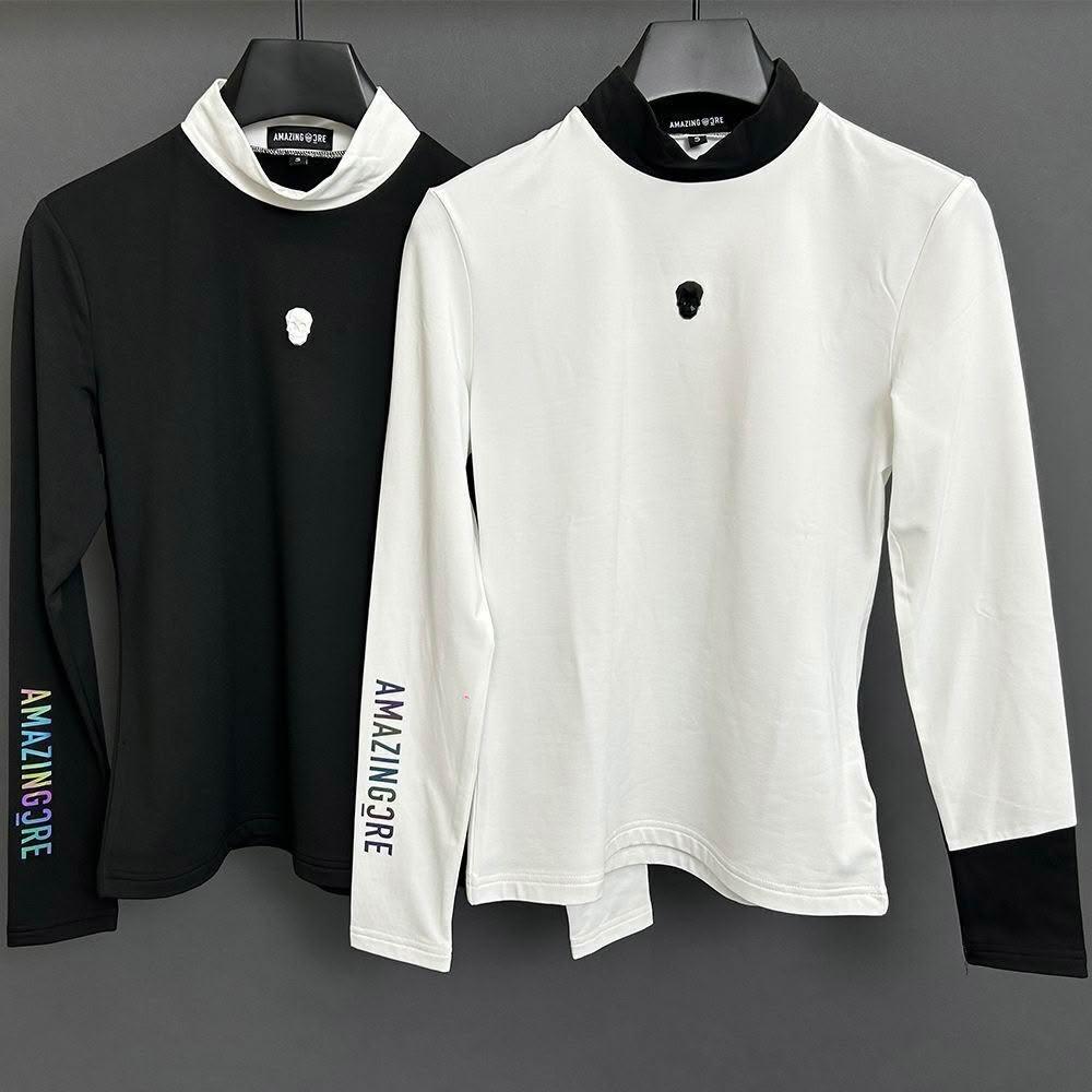 高爾夫服裝秋冬新款女裝長袖圓領T恤拼接撞色時尚百搭運動球衣服