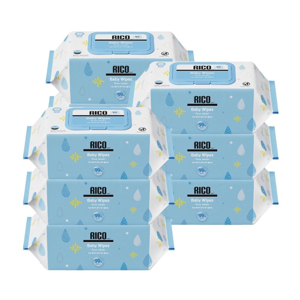 【RICO baby】金盞花極淨濕紙巾100抽9包箱購 濕巾 嬰兒濕巾 純水濕巾 麗兒采家