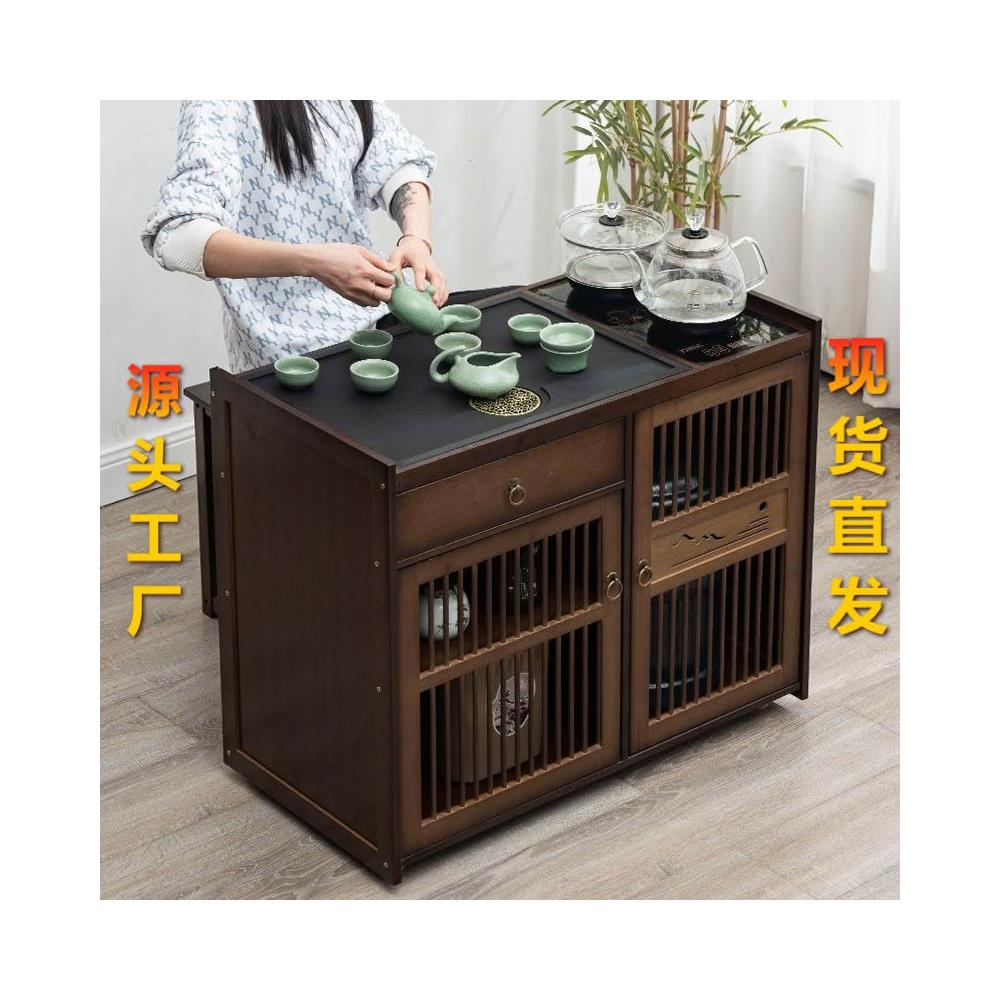 優選傢俱 免運費 陽臺小茶車家用全自動上水燒水壺一體可移動桌子帶輪小型客廳茶車