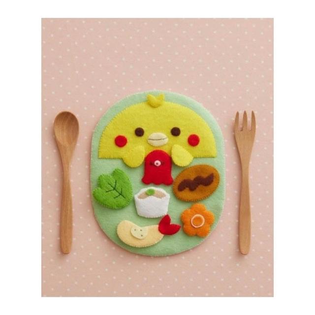 【YUBU】日本 vogue社 日本不織布手作：最喜歡食物了！我的第一本快樂扮家家酒玩具書 (附實物大型紙) 70826